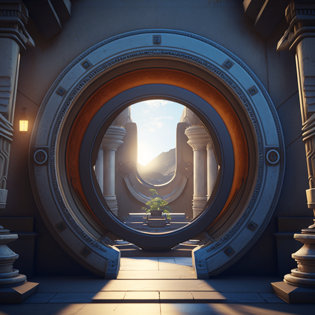 Stargate Image Generated by Midjourney AI - rafy A